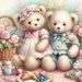 Teddy Bear Picnic Shabby Chic, Vintage, Digital Art, Card Making ...