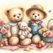 Teddy Bear Picnic Shabby Chic, Vintage, Digital Art, Card Making ...