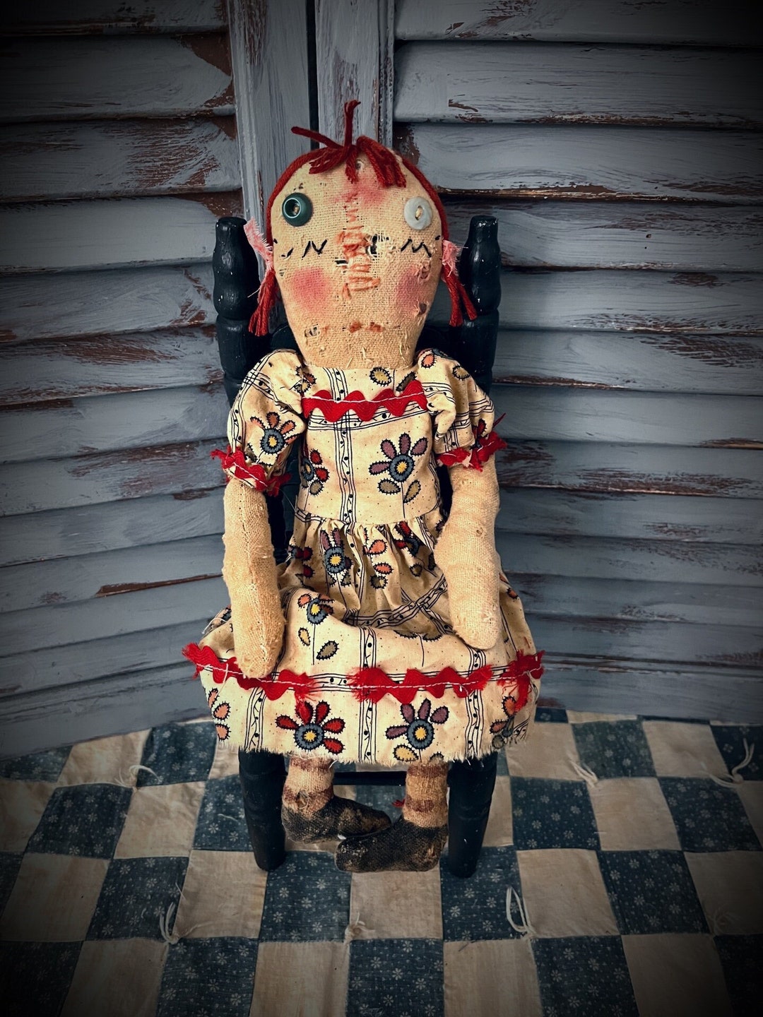 MUSTARD SEED Originals-primitive Dolls-raggedy Ann Doll-primitive ...