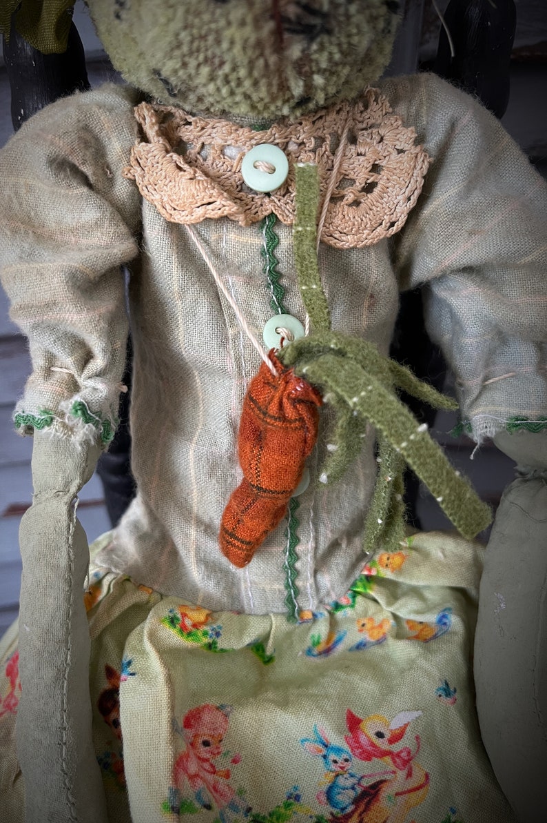 MUSTARD SEED Originals-primitive Rabbit Doll Bunny-bunny - Etsy
