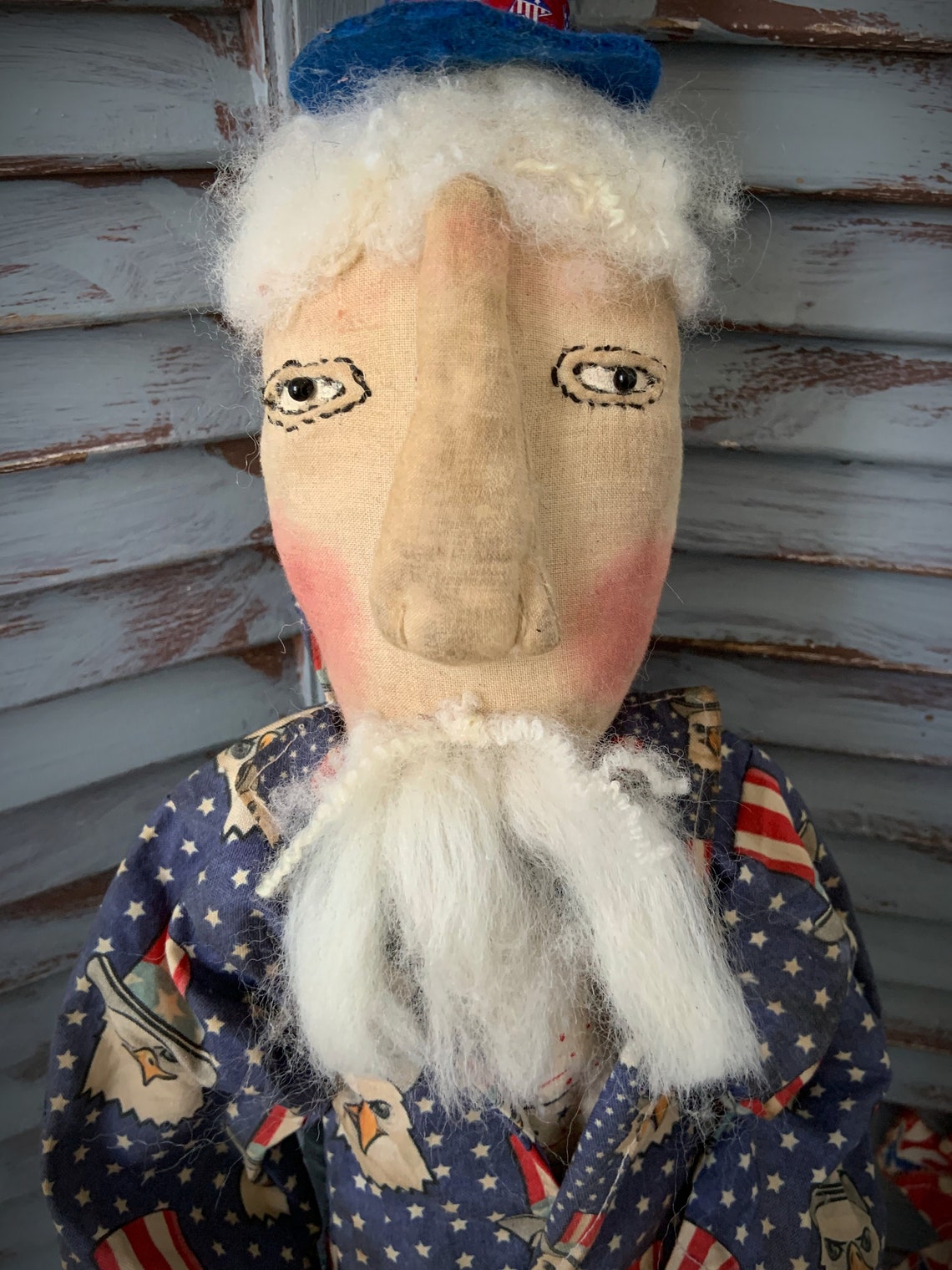 MUSTARD SEED ORIGINALS Primitive Dolls Uncle Sam Primitive - Etsy