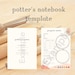 Potter's Notebook Template, Digital Clay Notes, Potter's Log ...