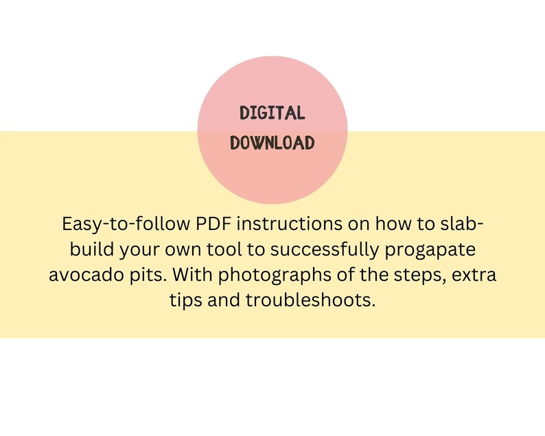 Avocado Propagation Tool Template DIY Ceramics Stencil Pottery Crafts ...