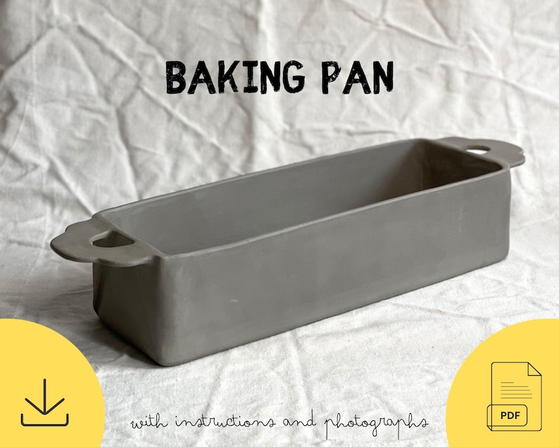 Baking Pan Template DIY Ceramics Stencil Pottery Crafts ENGLISH Baking ...