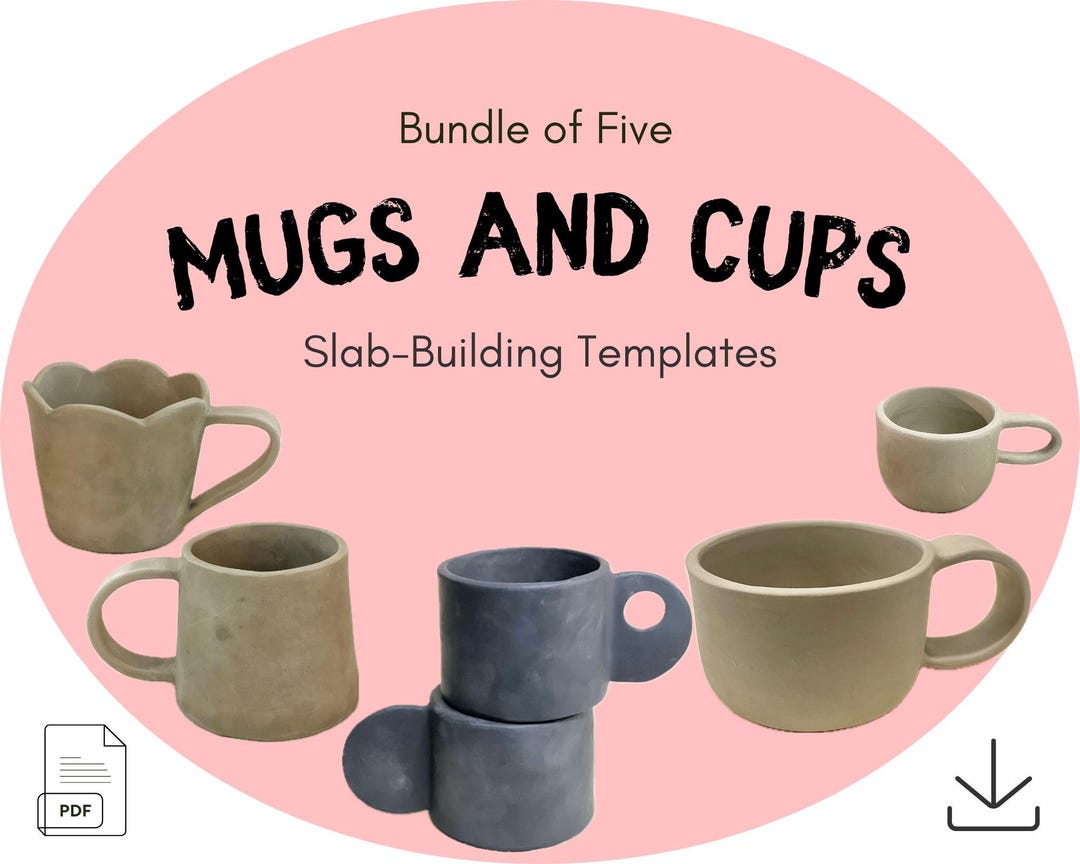 Mug Bundle: Five Templates to Create Your Own Mugs and Cups! DIY ...