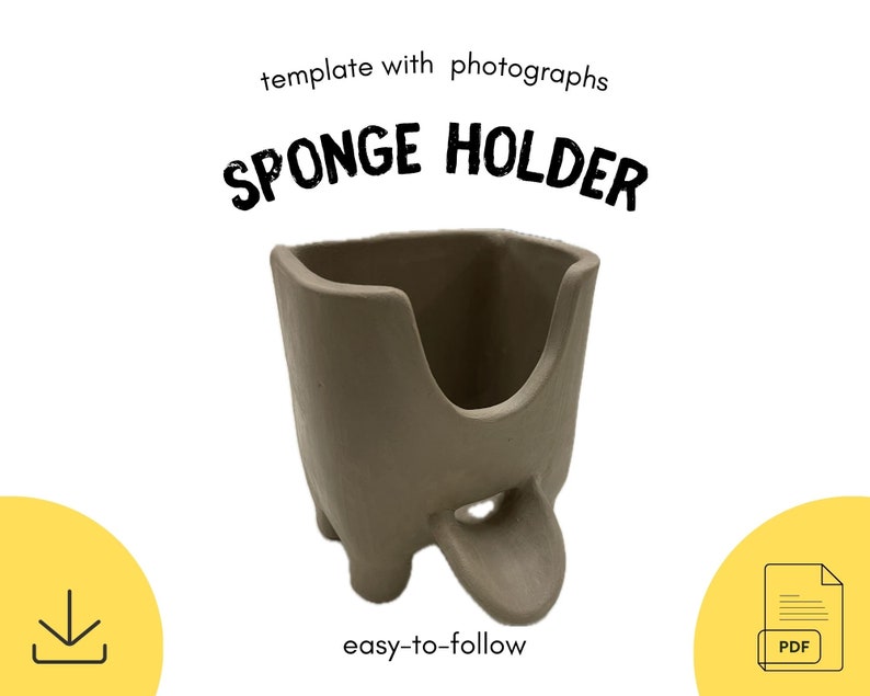 Sponge Holder Template DIY Ceramics Stencil Pottery Crafts ENGLISH - Etsy