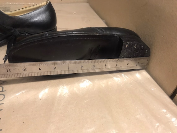 Vintage Soviet Black leather officer shoes Soviet… - Gem