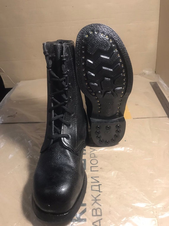 Soviet Russian Afghan Combat Boots Soldier Army Leath… - Gem