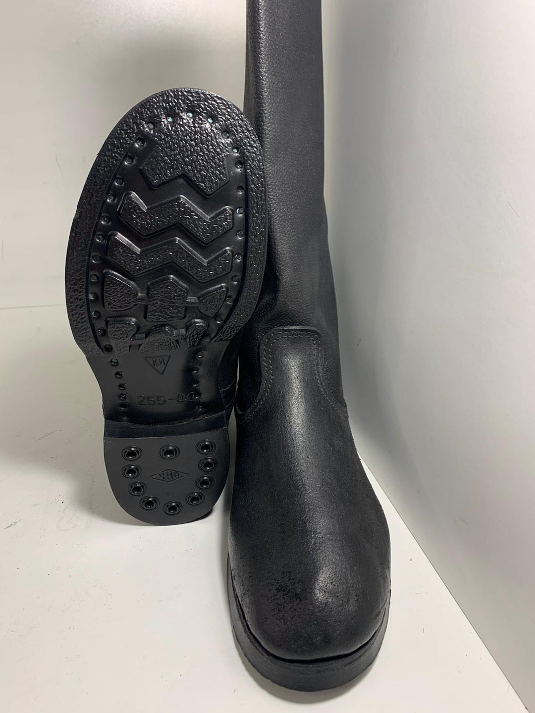 Vintage Soviet Russian Boots Kirza Kersey/leather Military Soldier USSR ...