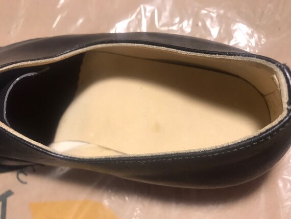 Vintage Soviet Black leather officer shoes Soviet… - Gem