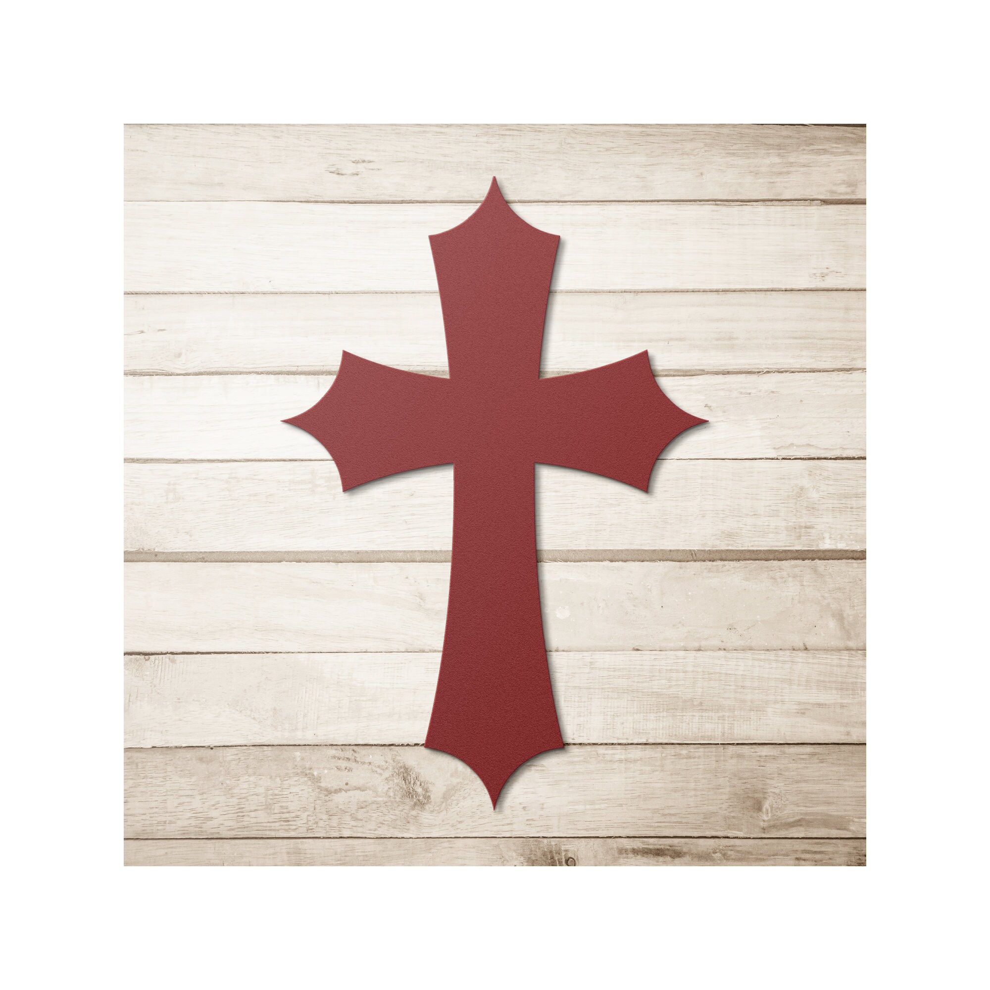 Christian Gothic Cross Metal Wall Art Decor Jesus Religious Home Accent ...