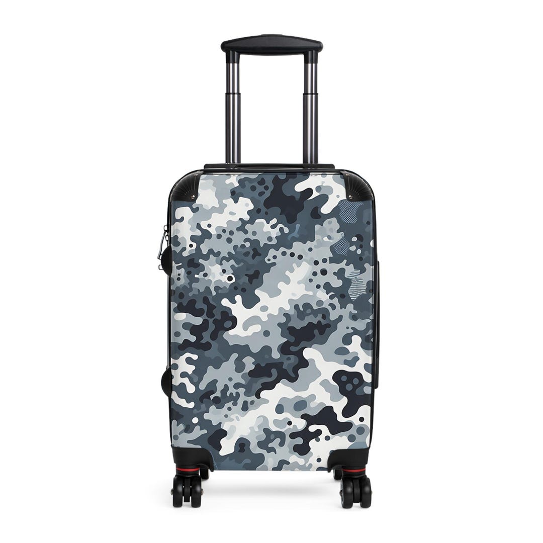 Carry on Luggage Blue Camo Small Travel Suitcase Carry on Checked ...