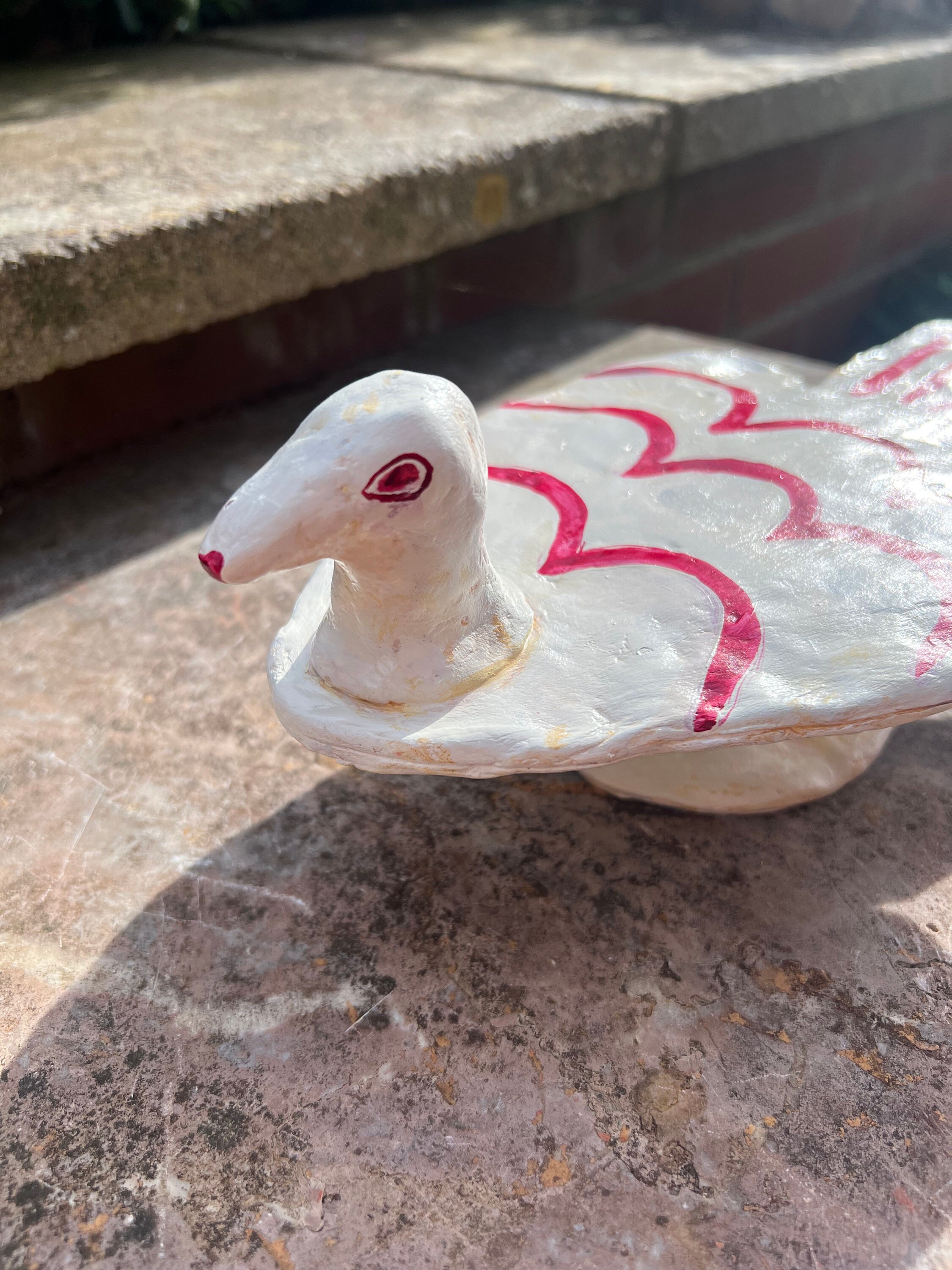 White Dove Bird Ceramic Mediterranean Italian Handmade in Italy Table ...