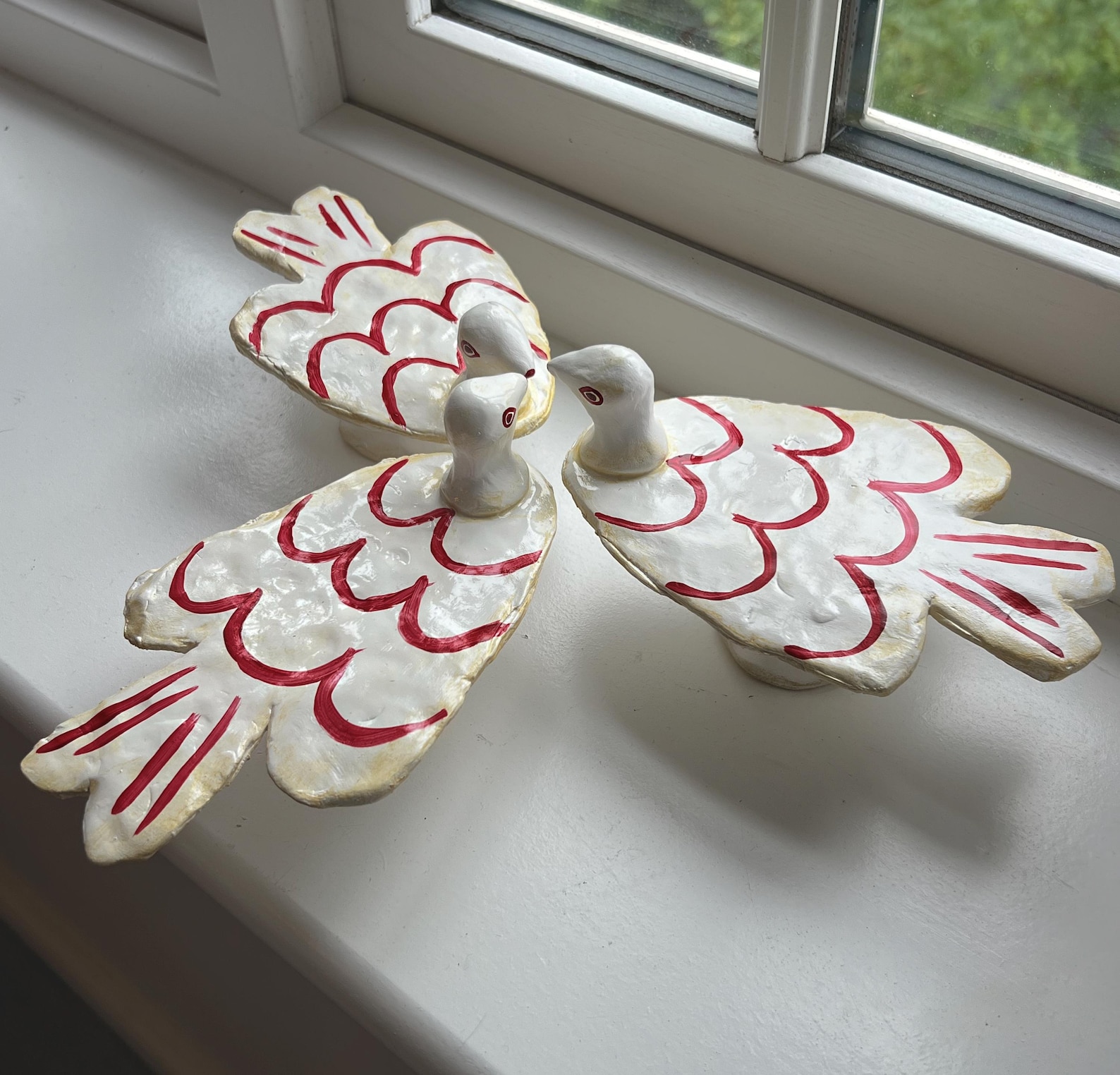 Small White Dove Bird Ceramic Mediterranean Italian Handmade in Italy ...