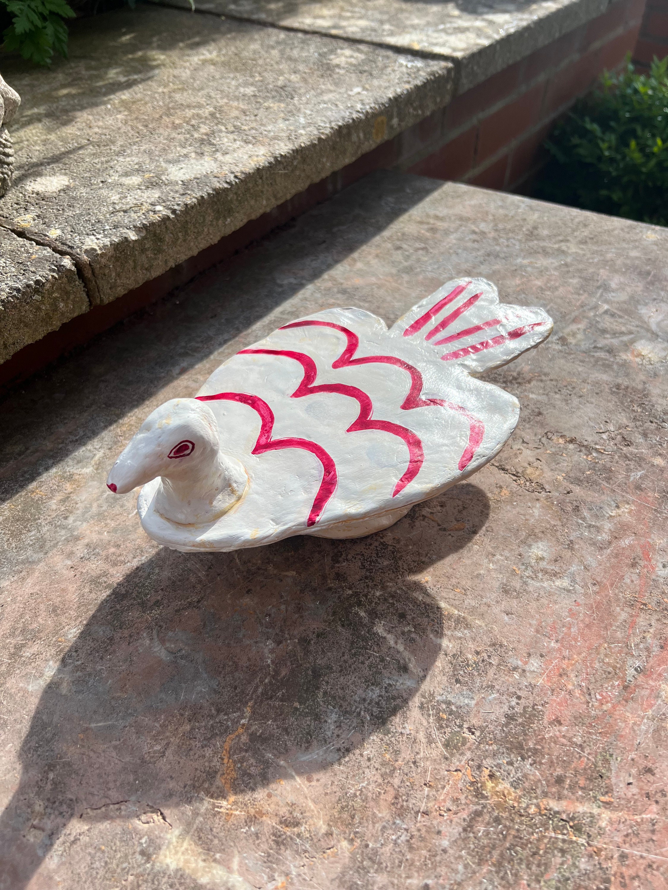 White Dove Bird Ceramic Mediterranean Italian Handmade in Italy Table ...
