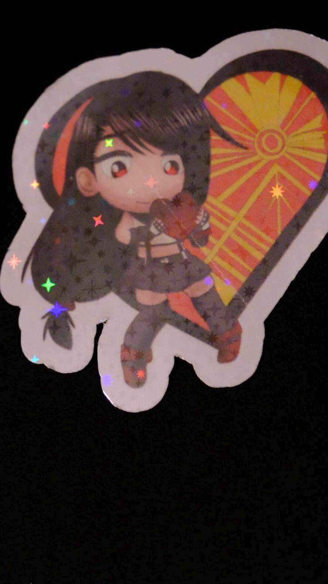 Tifa FFVII Holographic Sticker | Premium Vinyl Die Cut Fanart - Etsy