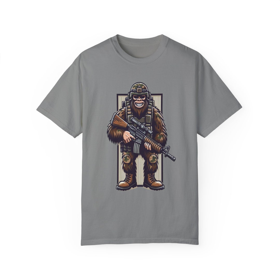 Tactical Sasquatch Unisex Garment-dyed T-shirt - Etsy