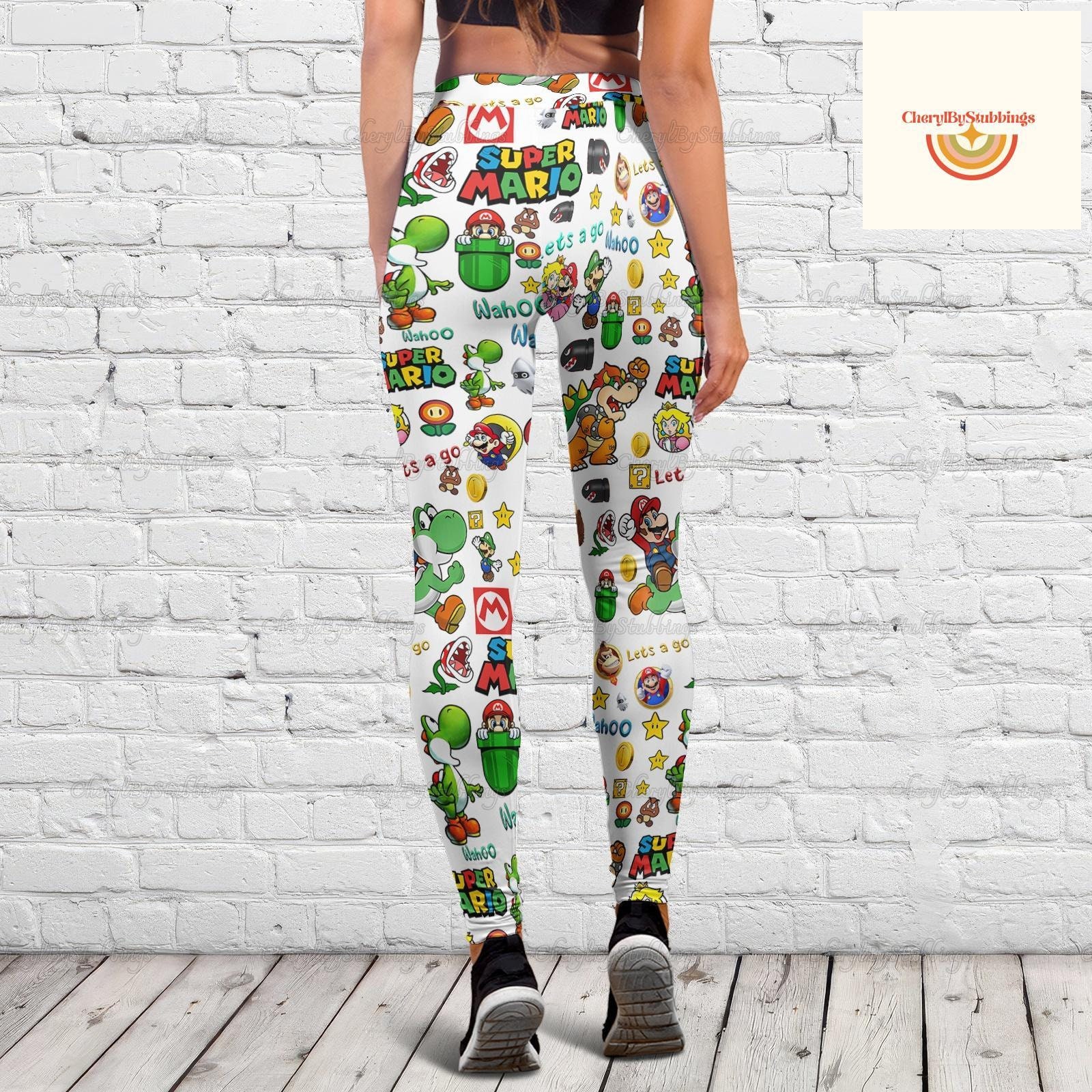 Super Mario Hoodie, Super Mario Leggings, Super Mario Shirt, Women ...