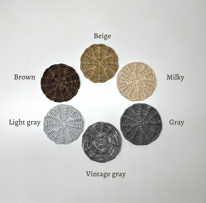 Brown Wicker Waste Basket With a Lid, Cone-shaped Trash Can for ...