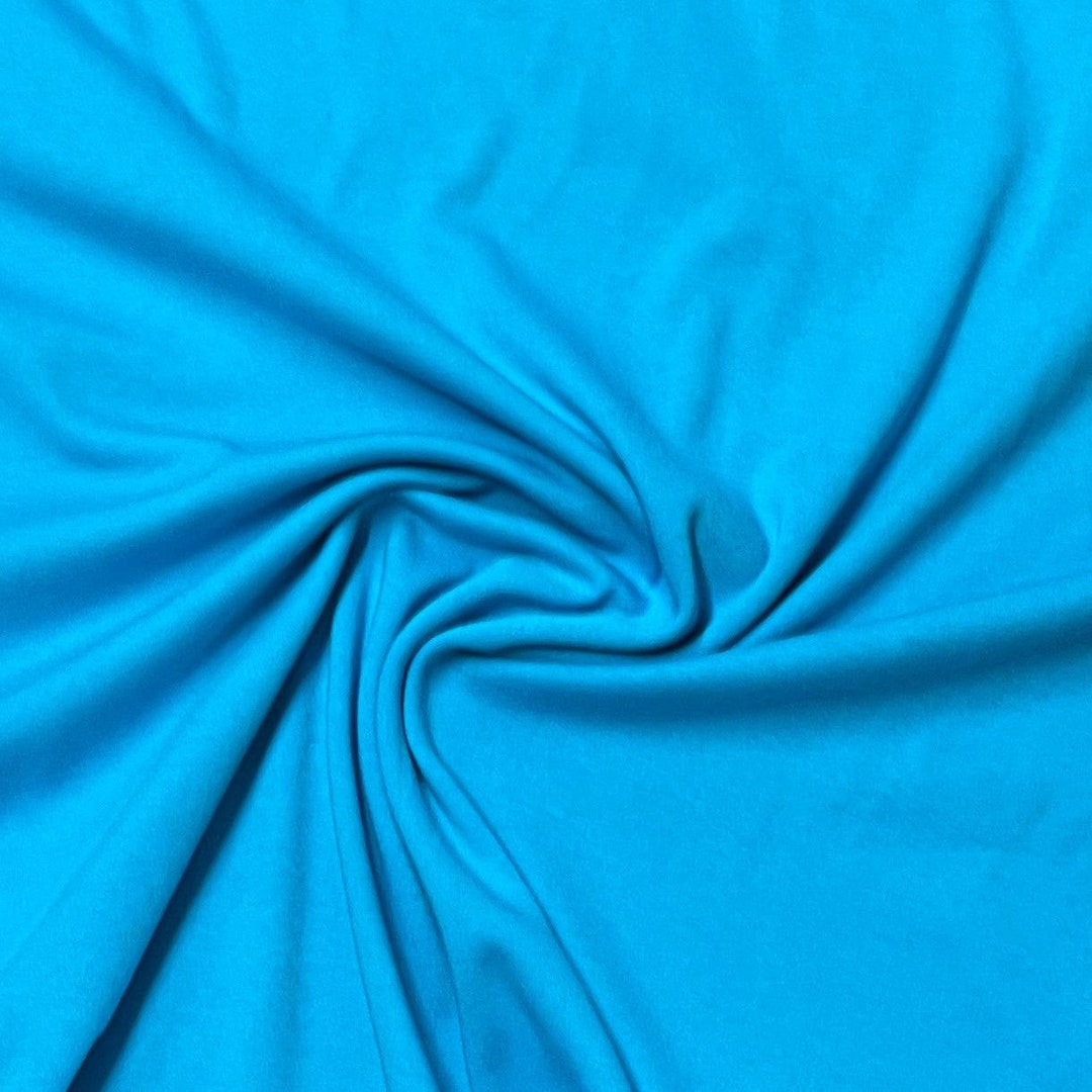 Turquoise Cotton Interlock Fabric - Etsy