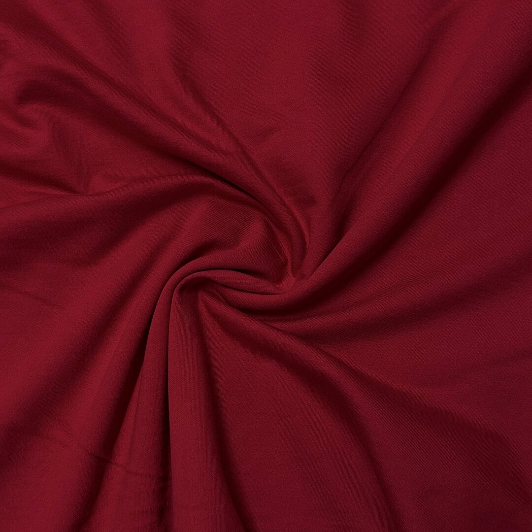 Red Cotton Fleece Fabric - Etsy