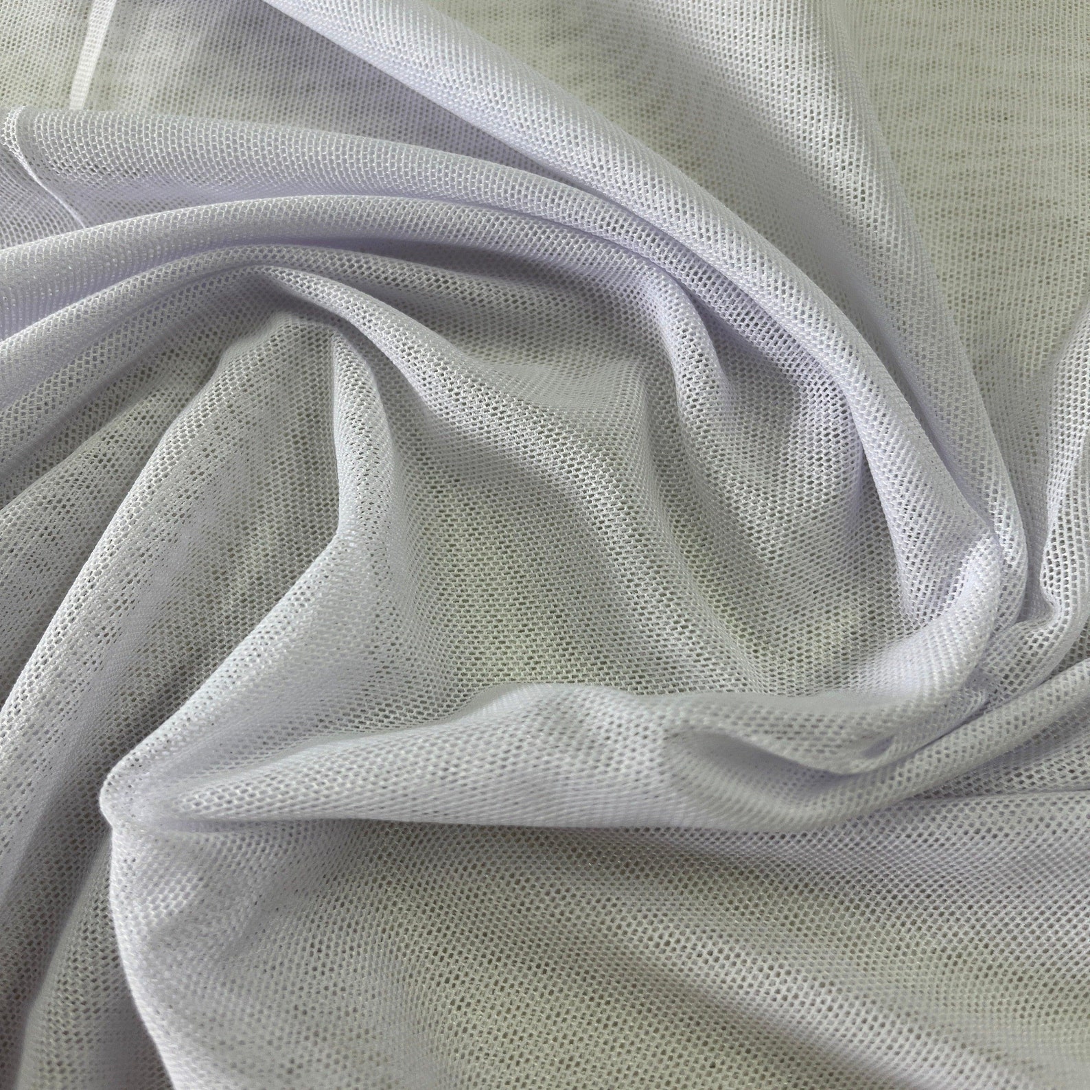 White Nylon Stretch Mesh Fabric - Etsy