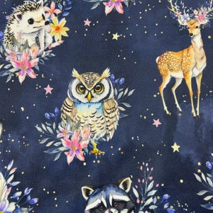 Wild Animals on Navy 1 Mil PUL Fabric- Made in the USA - Etsy