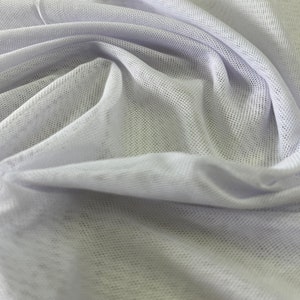 White Nylon Stretch Mesh Fabric - Etsy