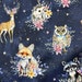 Wild Animals on Navy 1 Mil PUL Fabric Made in the USA - Etsy