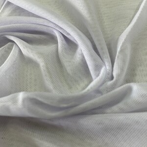 White Nylon Stretch Mesh Fabric - Etsy