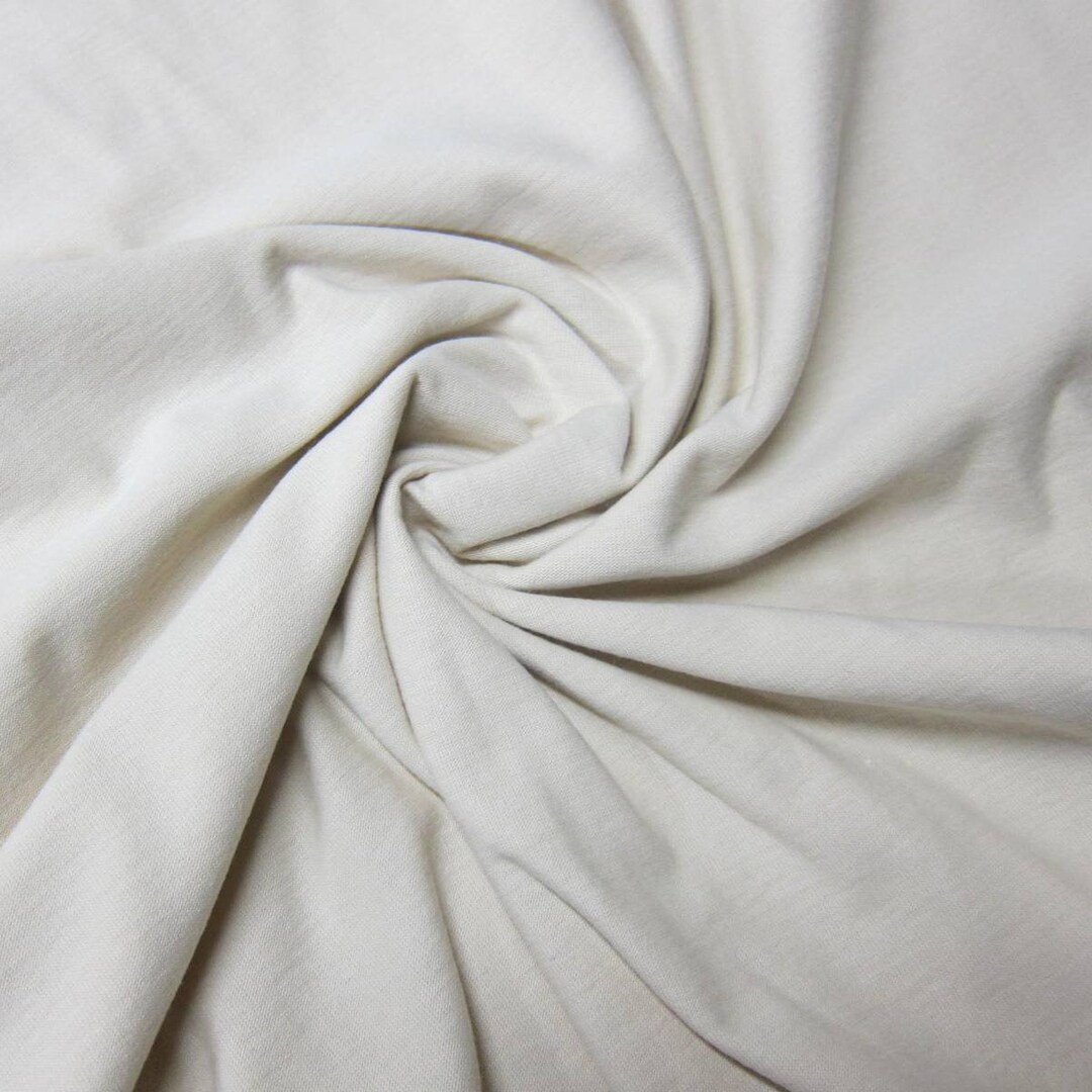 Natural Cotton Interlock Fabric - Etsy