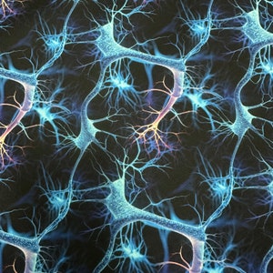 Microscopic Brain Neurons 1 Mil PUL Fabric - Made in the USA - Etsy