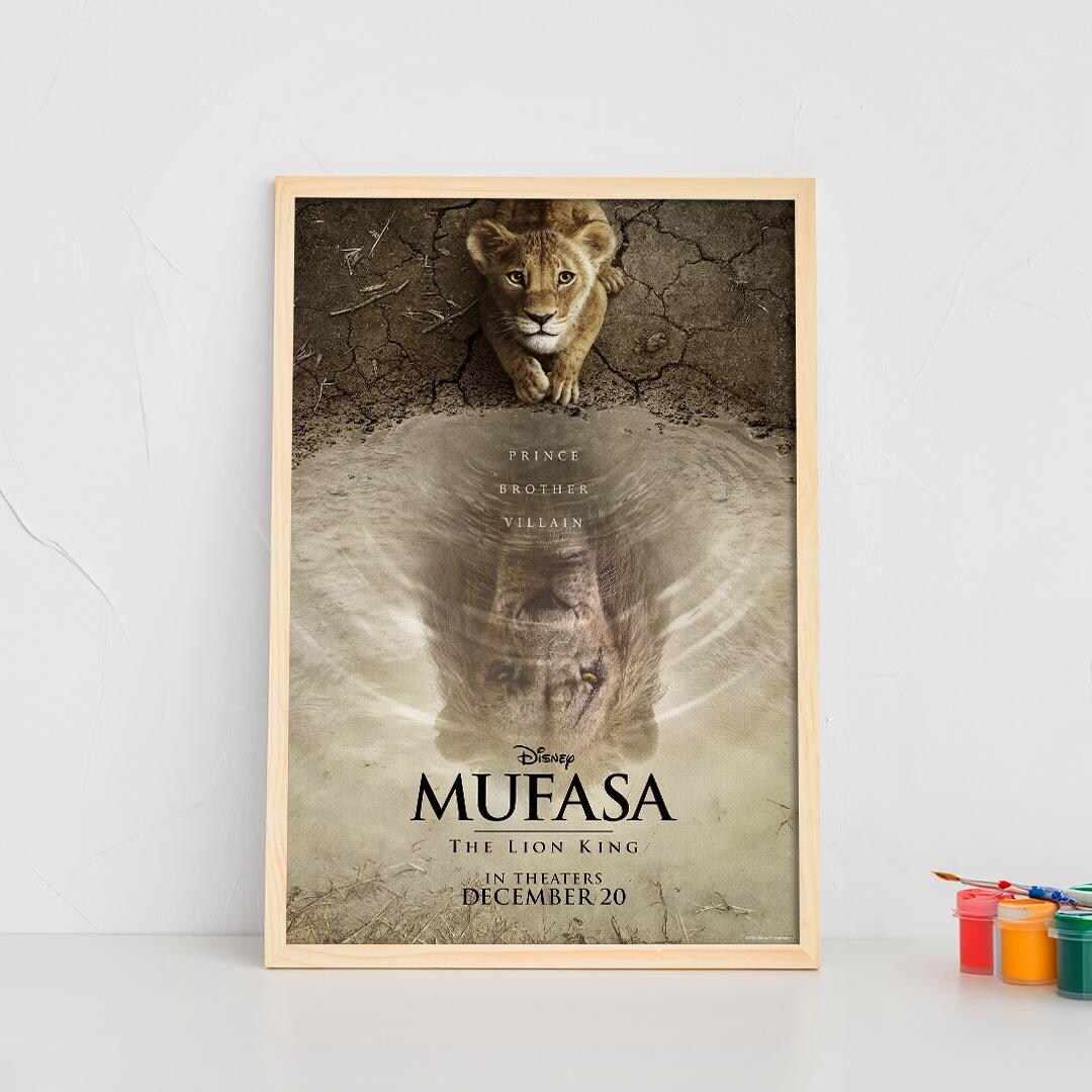 Mufasa the Lion King 2024 Movie Poster, High Quality Canvas Poster ...