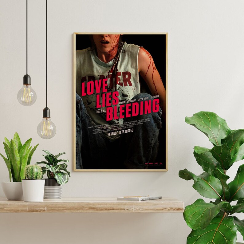 Love Lies Bleeding 2024 Movie Poster, High Quality Canvas Poster, Poster Gifts, Art Print - Etsy ...