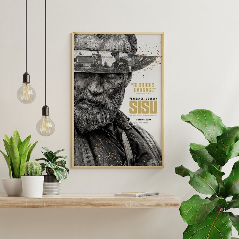 Sisu 2022 Movie Poster, High Quality Canvas Poster, Poster Gifts, Art ...
