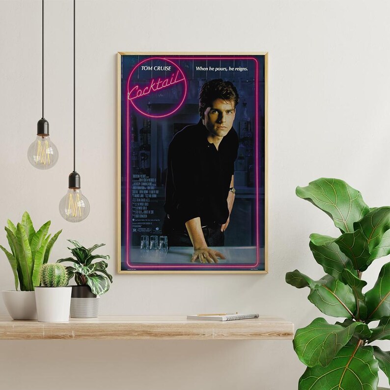 Cocktail 1988 Movie Poster, High Quality Canvas Poster, Poster Gifts ...