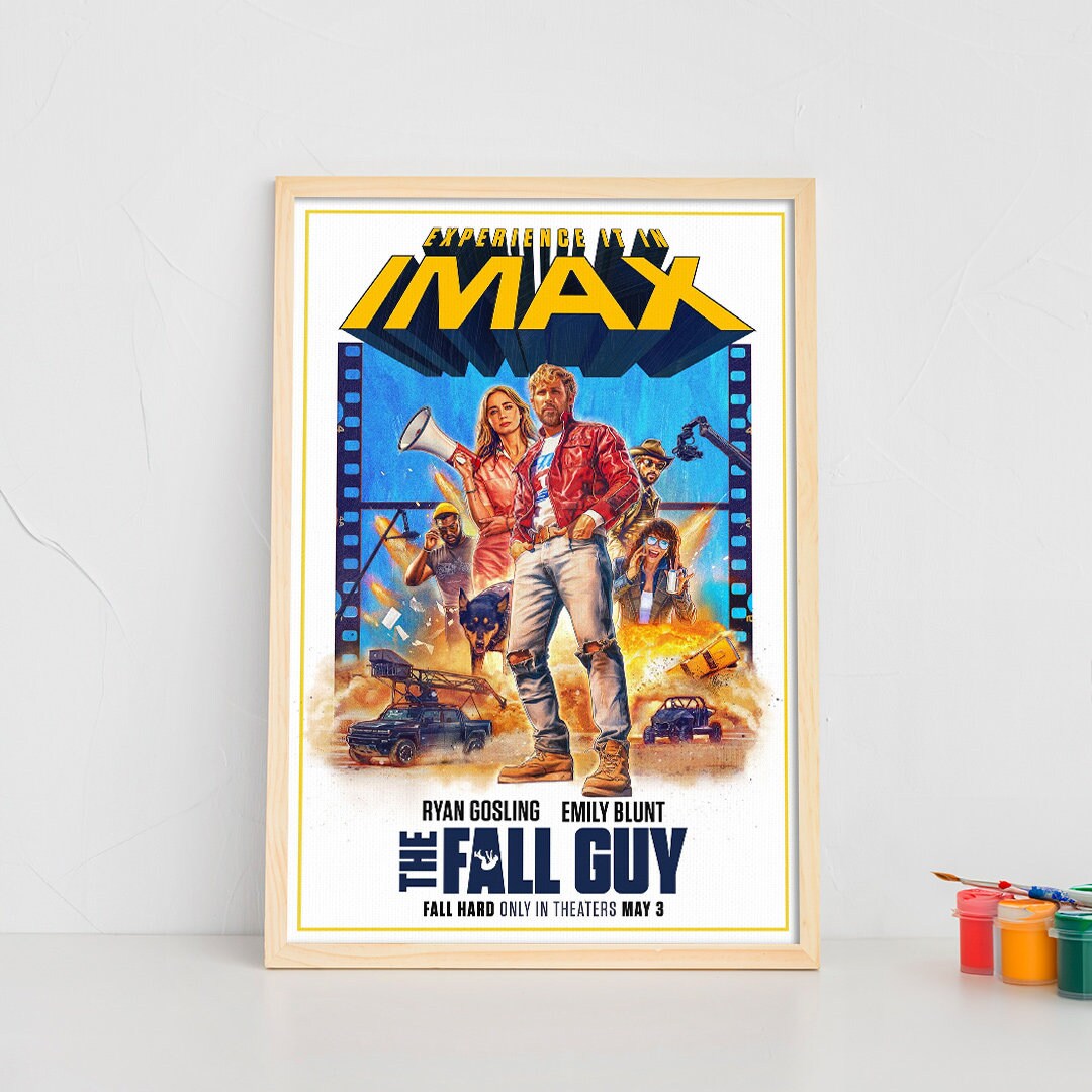 The Fall Guy 2024 Movie Poster, High Quality Canvas Poster, Poster ...