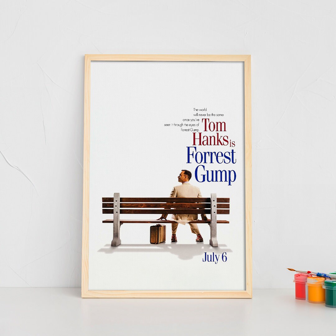 Forrest Gump 1994 Movie Poster, High Quality Canvas Poster, Poster ...