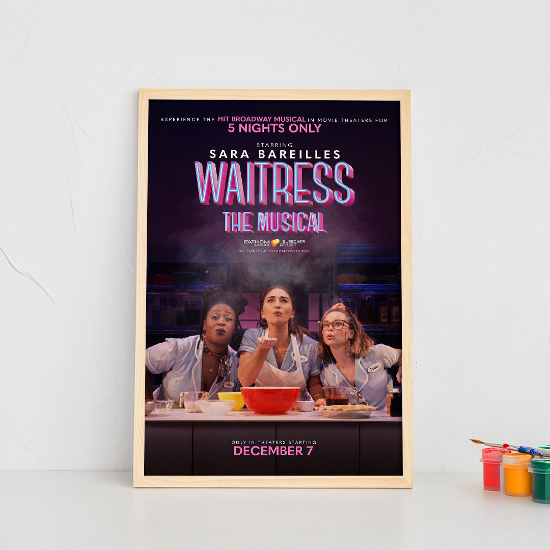 Waitress 2023 Movie Poster, High Quality Canvas Poster, Poster Gifts ...