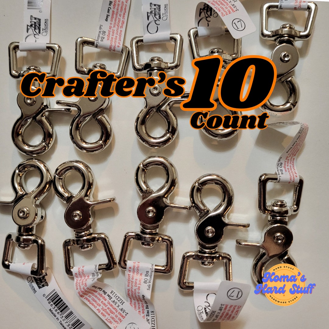 Chrome Lobster Clasps With Swivel Strap Eye - 10 Count - Etsy