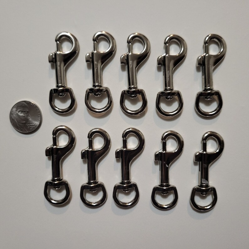 Swivel Snap Hook Bolt Action 2 Inch Length With 3/8" Inch Eyelet - Etsy