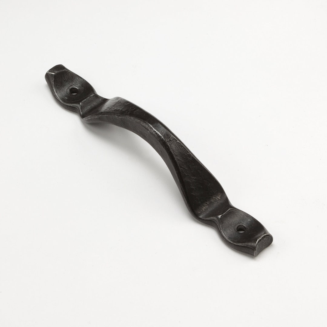 Farmhouse Kitchen Cabinet Pulls, Iron Cabinet Handles, Wrought Iron ...