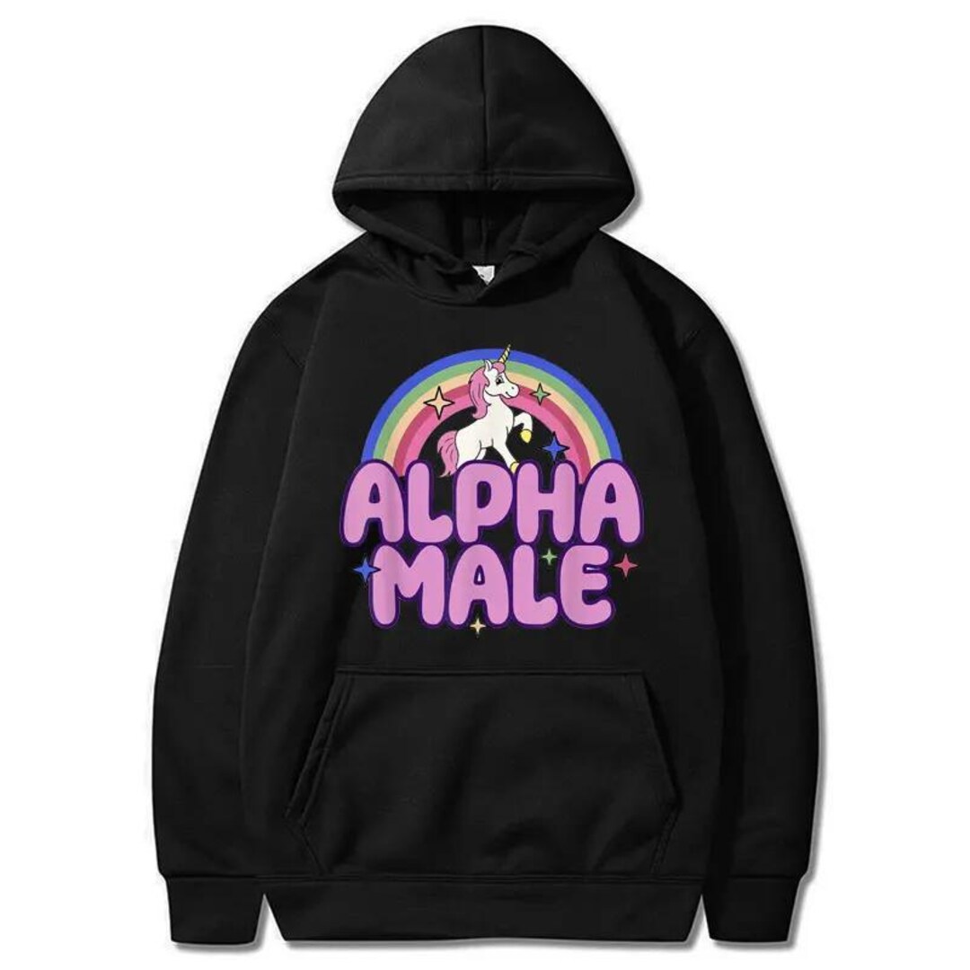 Alpha Male Hoodie, Funny Hoodie, Satire Humor, Hilarious Sweatshirt ...