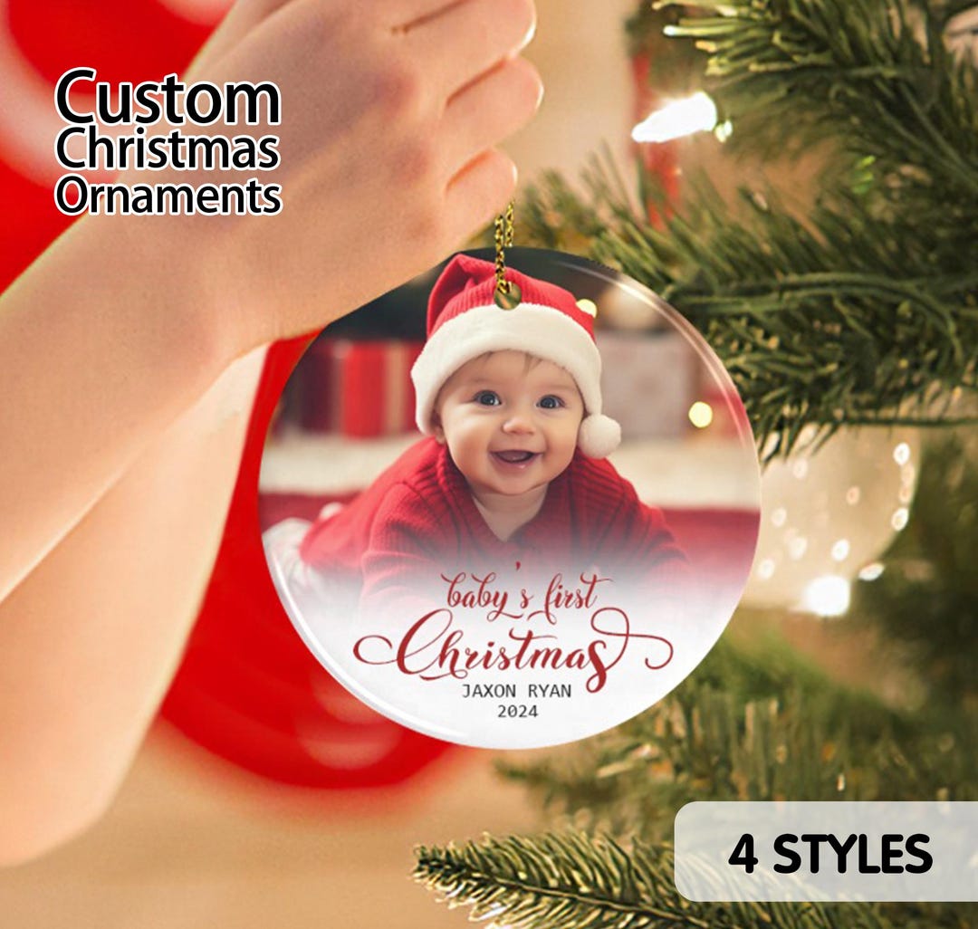 Christmas Ornaments, 2024 Custom Christmas Ornament, Picture Ornament ...