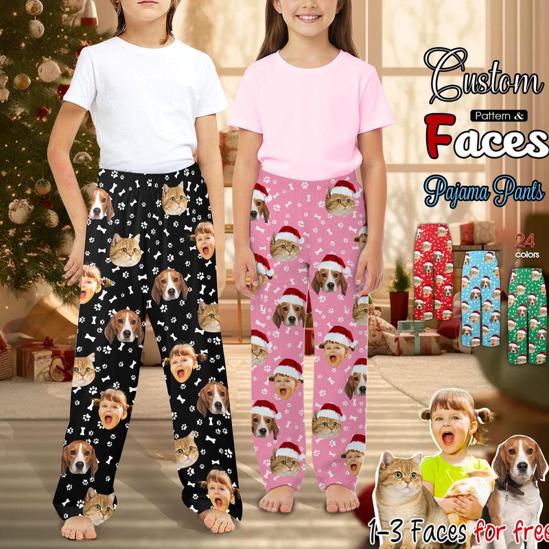 Youth Pants With Face - Etsy