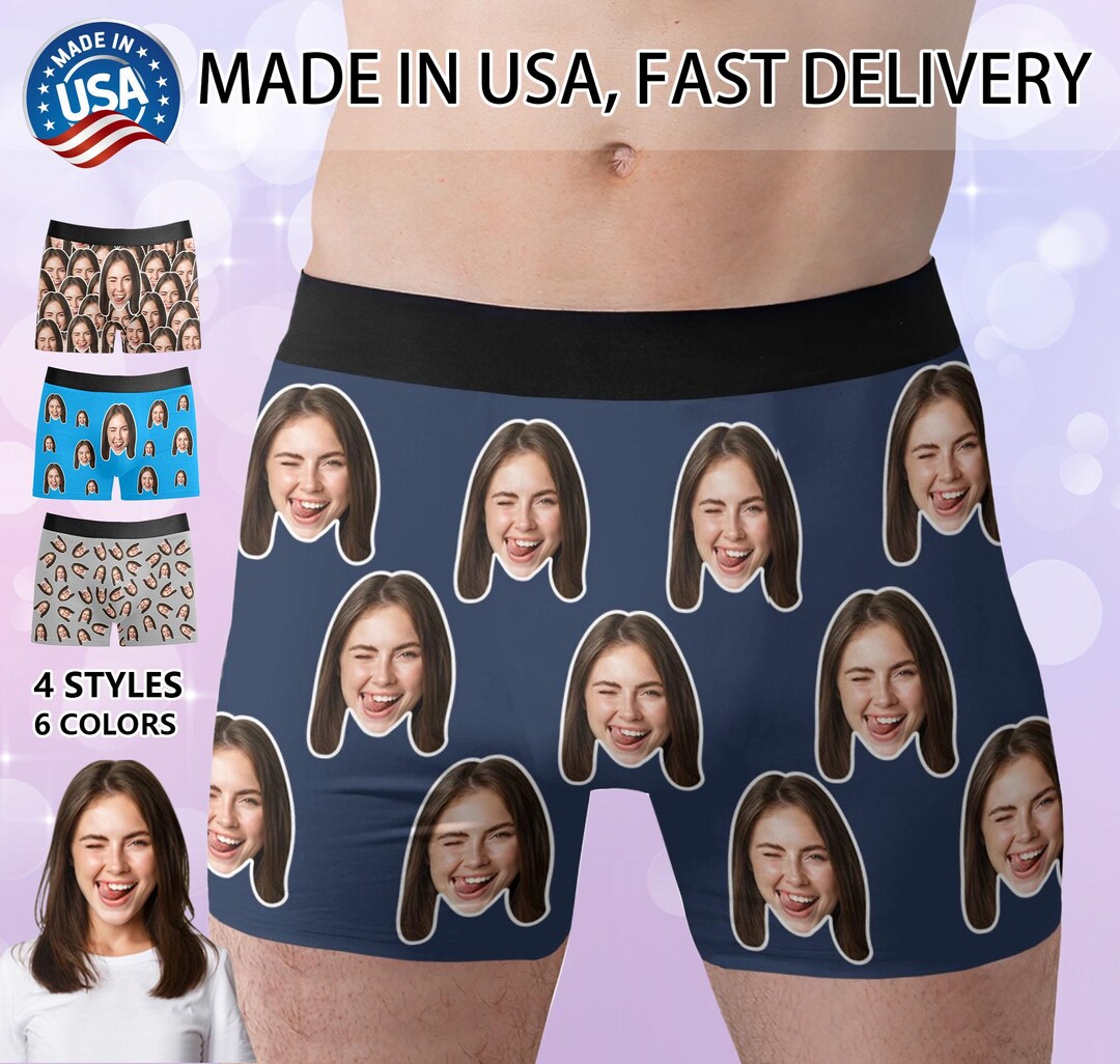 Custom Face Boxer Briefs: Personalized Photo Underwear Gift - Etsy