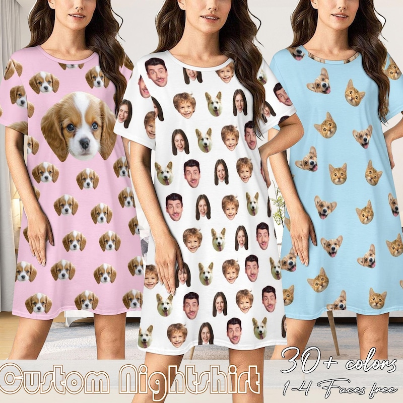 Animal Print Night Gown - Etsy