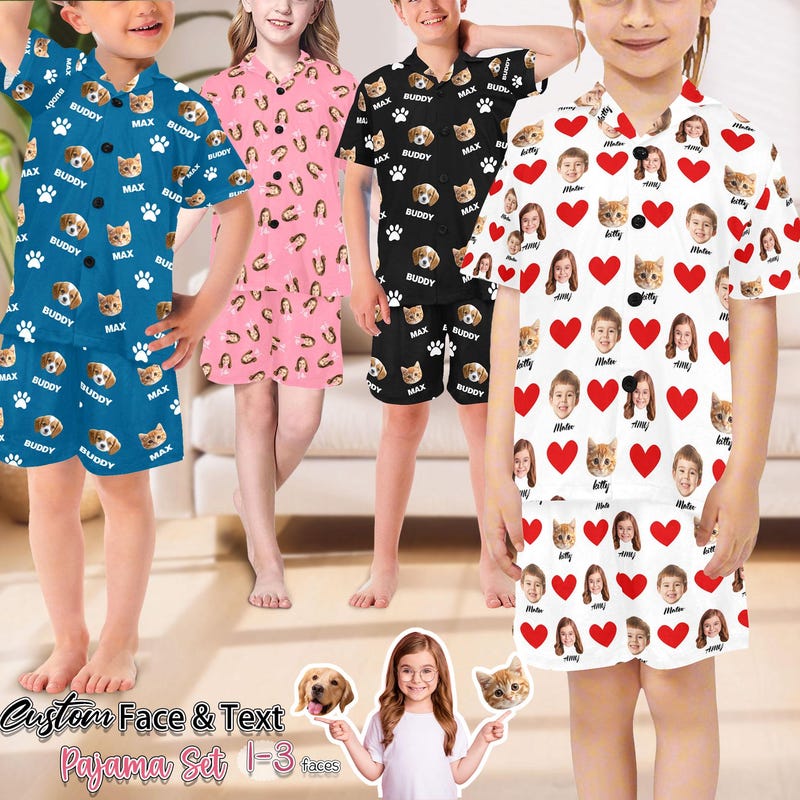 Custom Print Pajamas - Etsy Australia