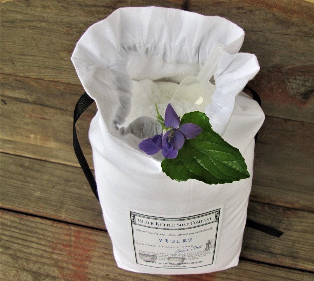 Laundry Soap - SWEET VIOLET- Small Cloth Bag - Etsy