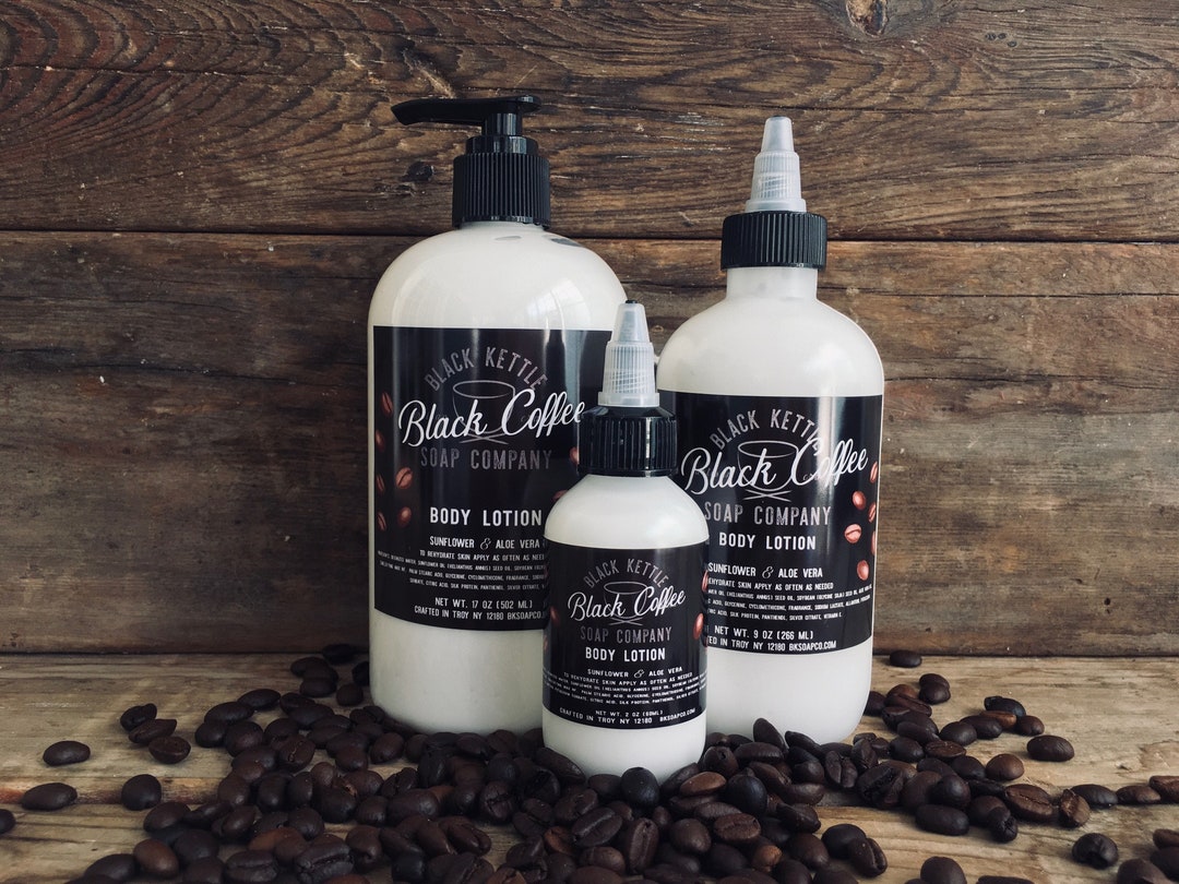 BLACK COFFEE Moisturizing Body Lotion - Etsy